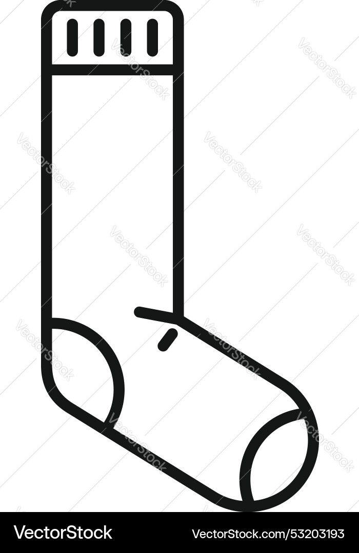 Clean sock icon representing laundry and clothing Vector Image