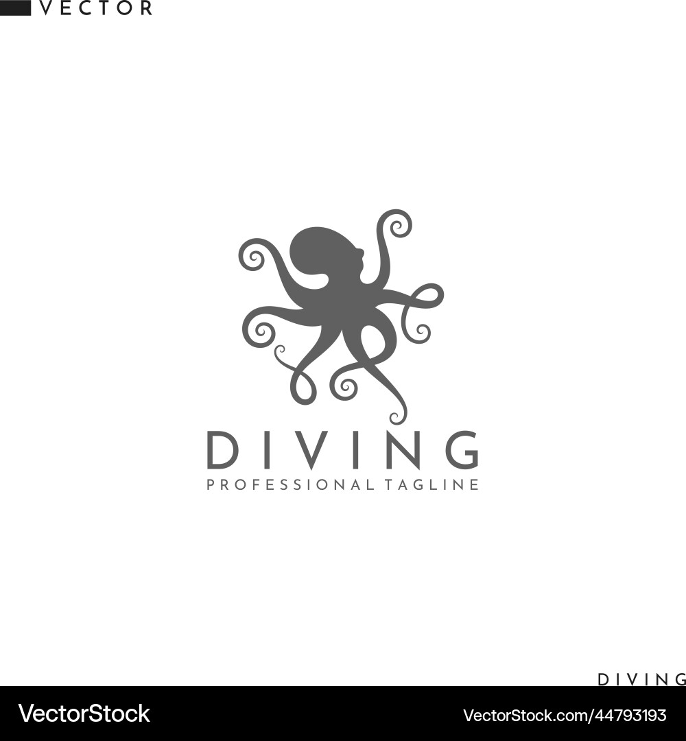 Scuba diving logo Royalty Free Vector Image - VectorStock