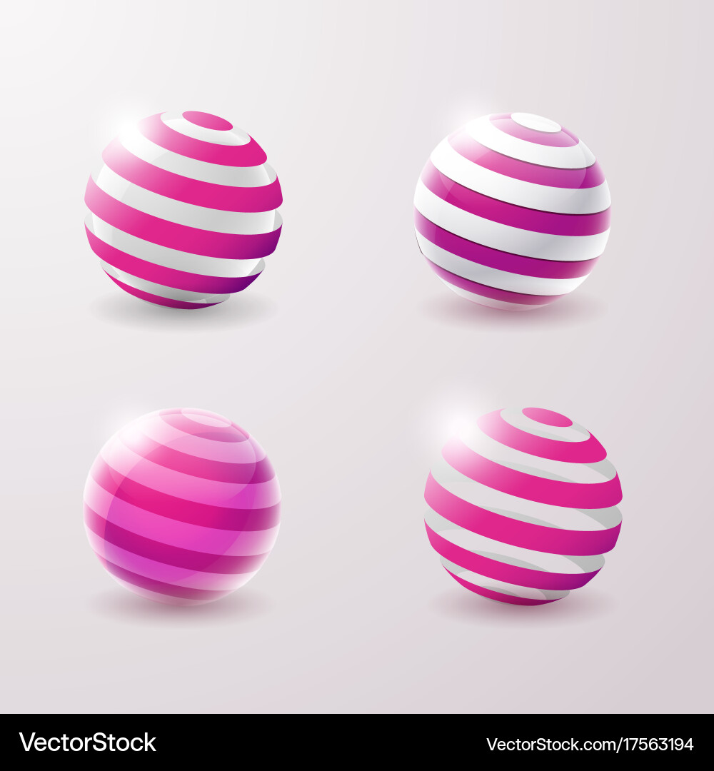3d icons set Royalty Free Vector Image - VectorStock