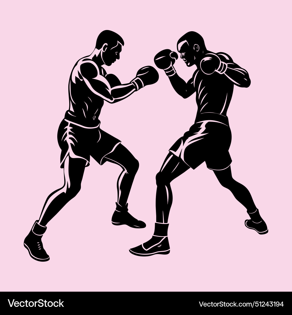 Dynamic boxing art Royalty Free Vector Image - VectorStock