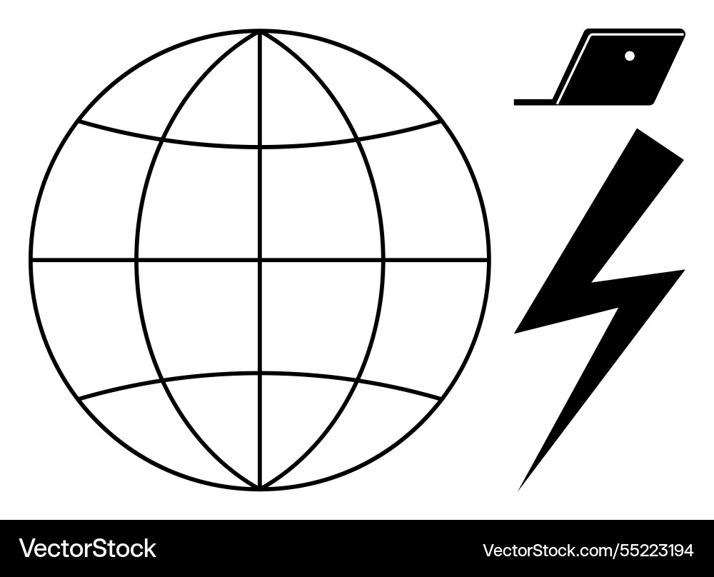 Global connectivity and technological advancement Vector Image