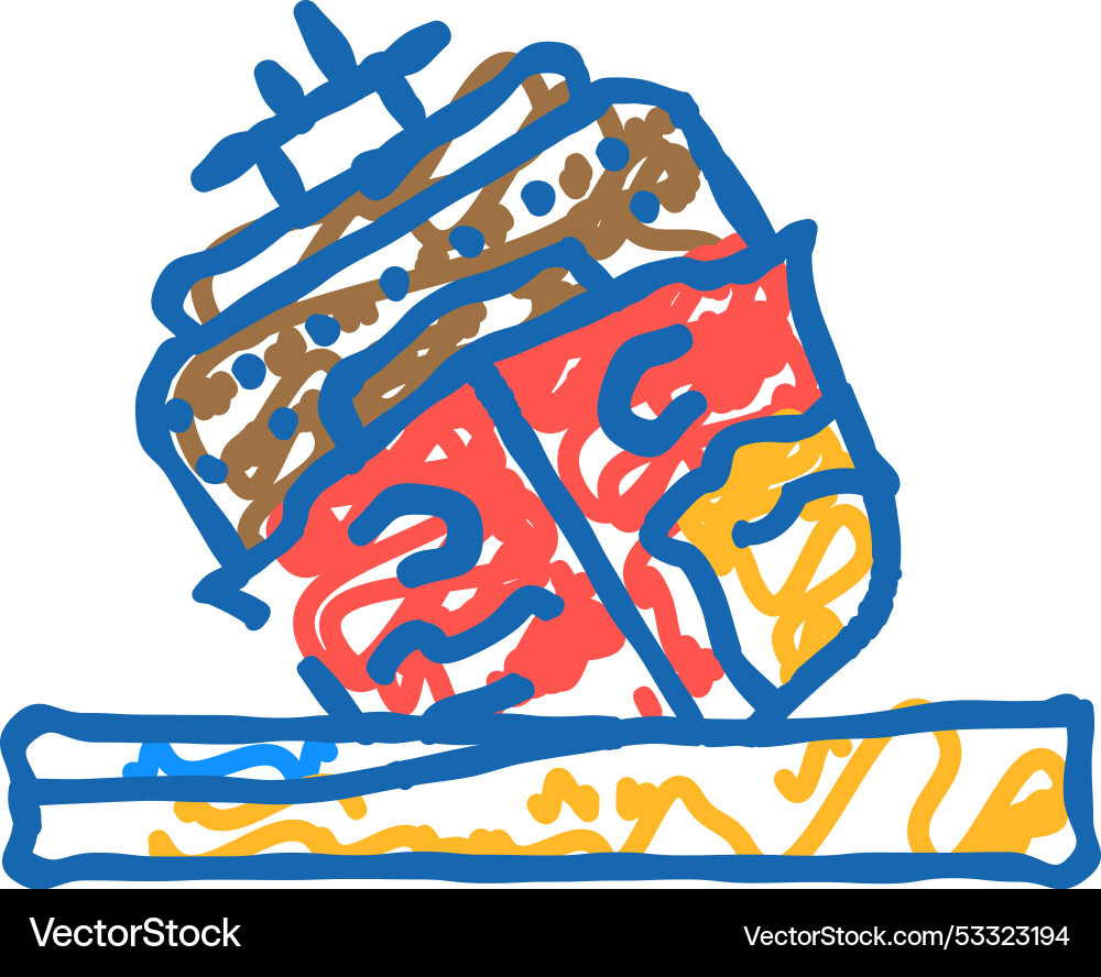 Marine corrosion icon doodle Royalty Free Vector Image