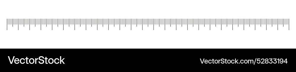 Measuring chart 25 centimeters Royalty Free Vector Image