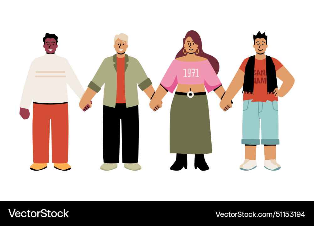 On the theme of unity Royalty Free Vector Image