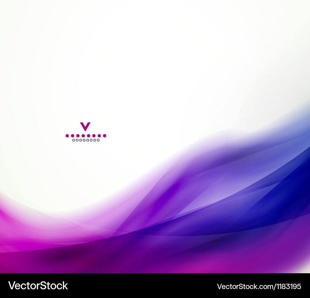 Colorful abstract wave design template Royalty Free Vector