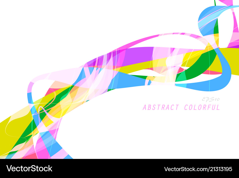 Colorful shaped scene on white Royalty Free Vector Image