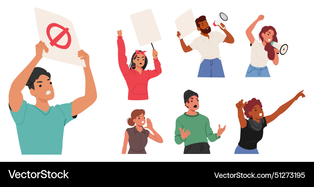 Diverse group of people express themselves through