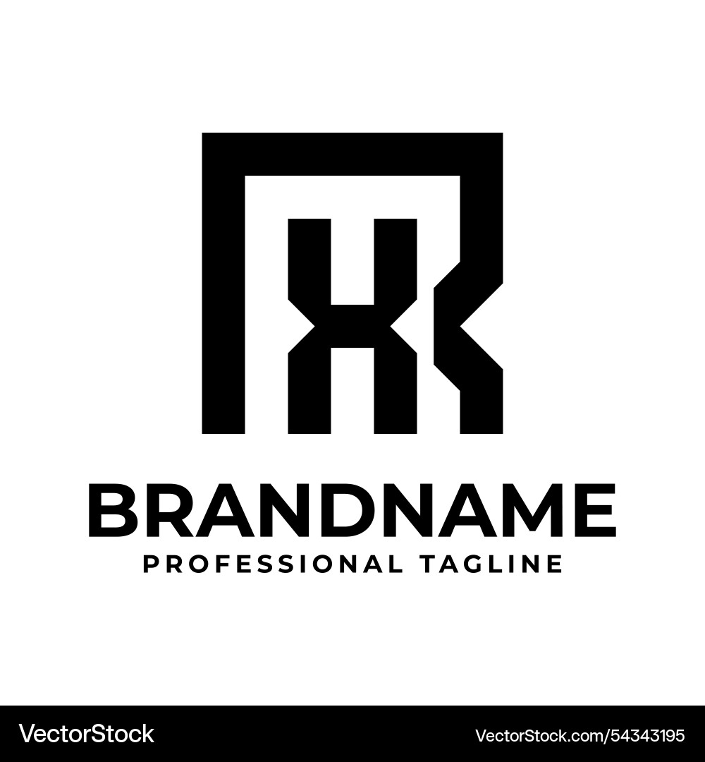 Letters rx monogram logo suitable for any Vector Image