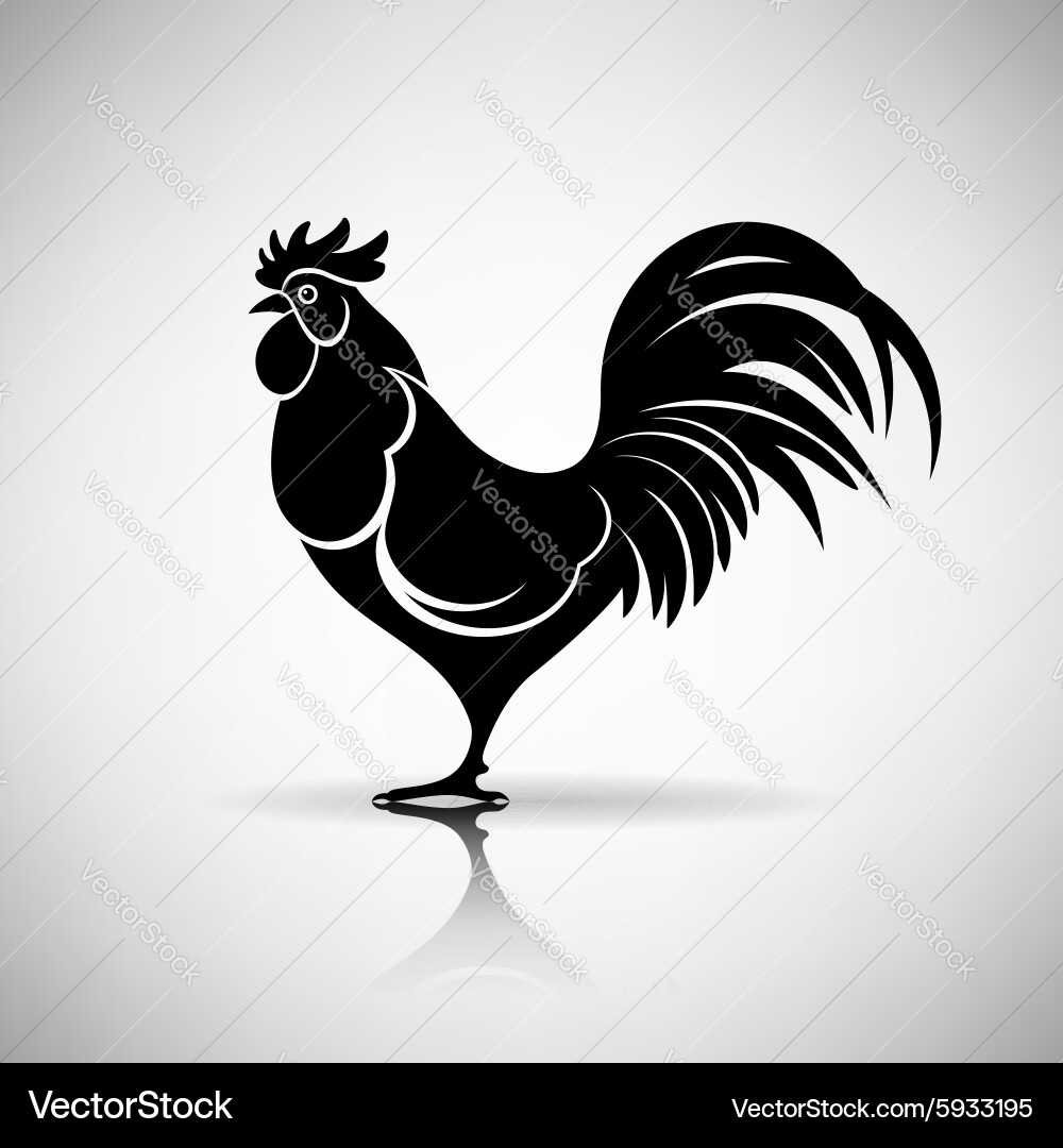 Stylized Rooster Vector