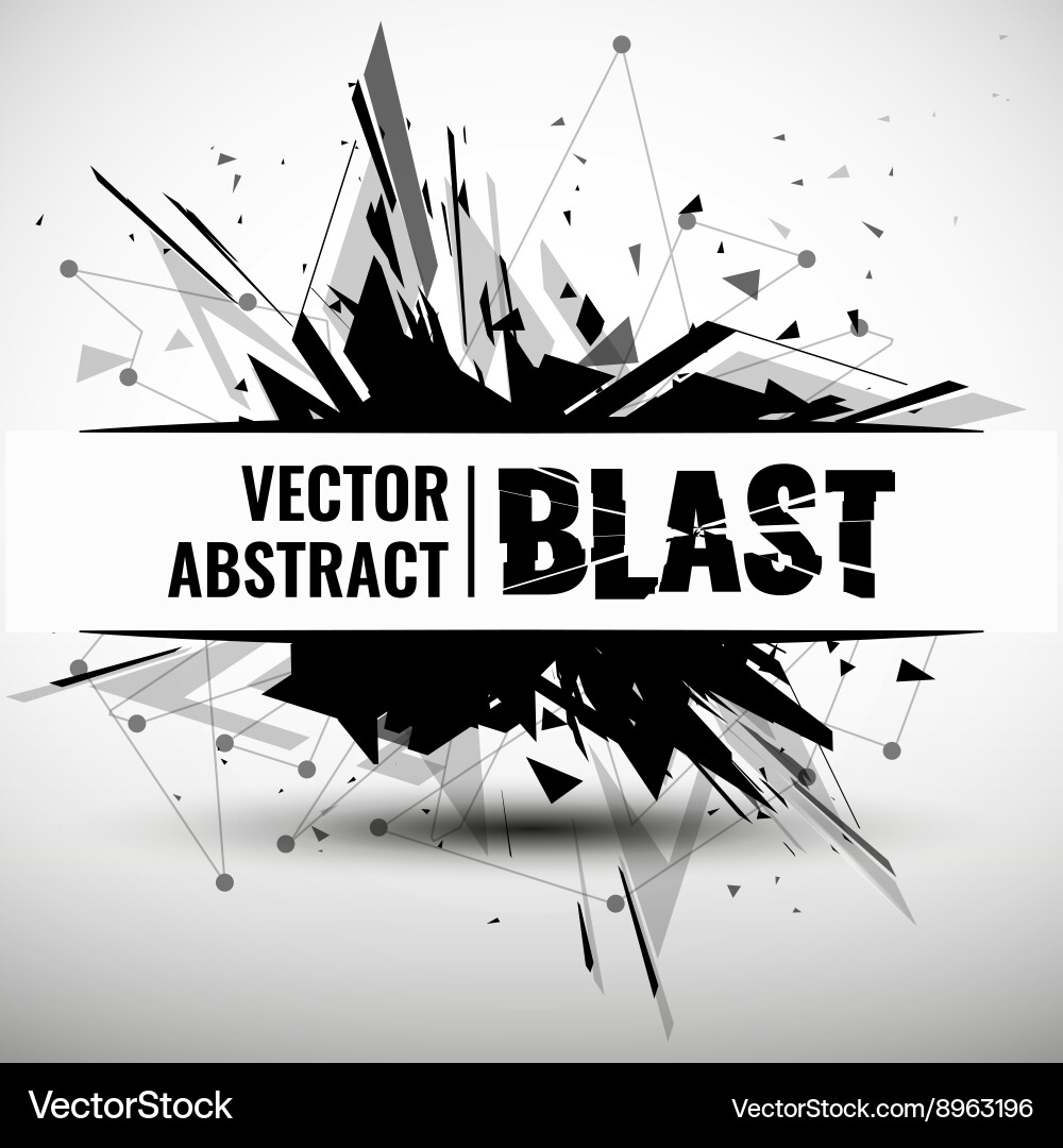 Abstract Explosion Burst Royalty Free Vector Image