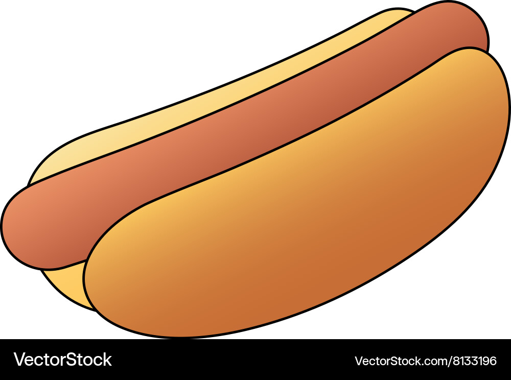 Hot-dog Royalty Free Vector Image - VectorStock