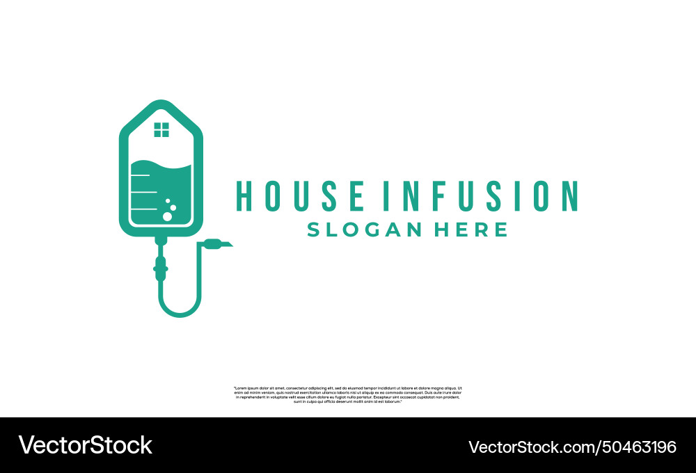 House infusion logo design modern concept Vector Image