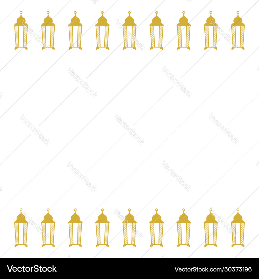 Lantern design frame element collection Royalty Free Vector