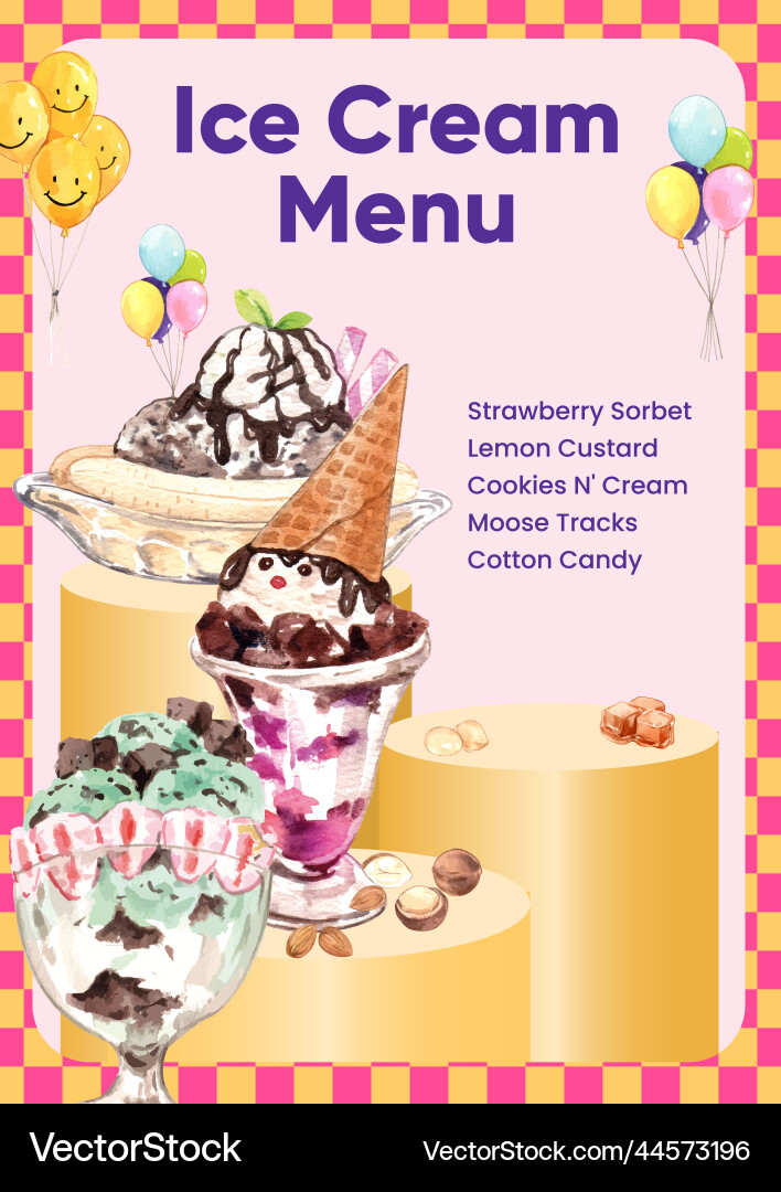 Images Of Ice Cream Sundae Bar Menu Card Design - Infoupdate.org