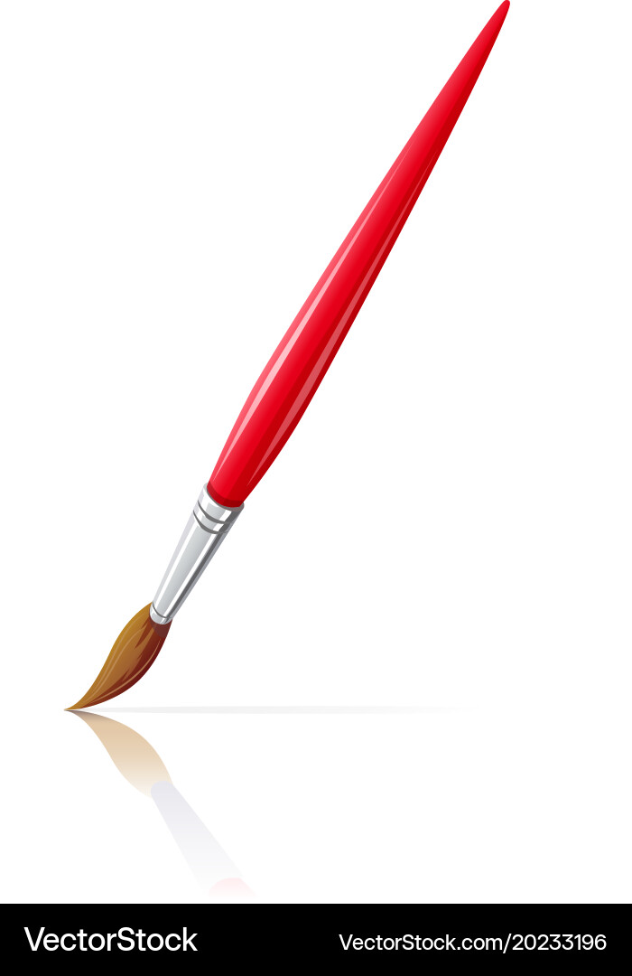 Paint brush Royalty Free Vector Image - VectorStock