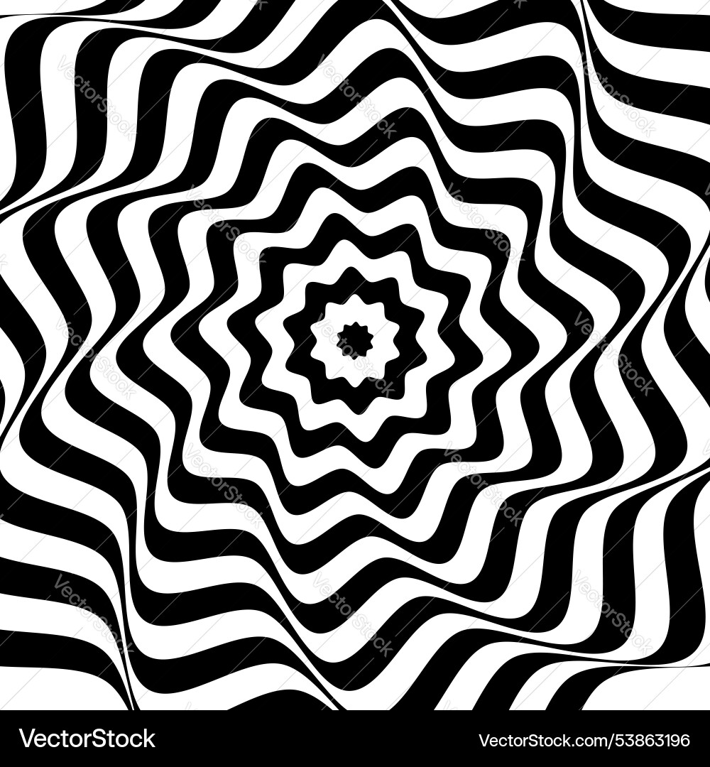 Psychedelic Hypnotic Spiral Vortex Royalty Free Vector Image