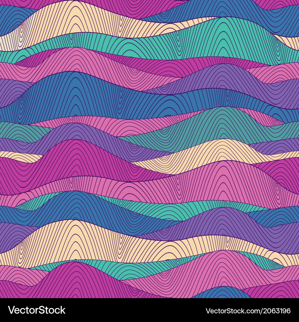 Waves patterntemplates web page designcopy Vector Image