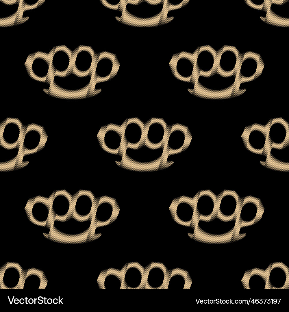 Brass Knuckle Pattern Royalty Free Vector Image