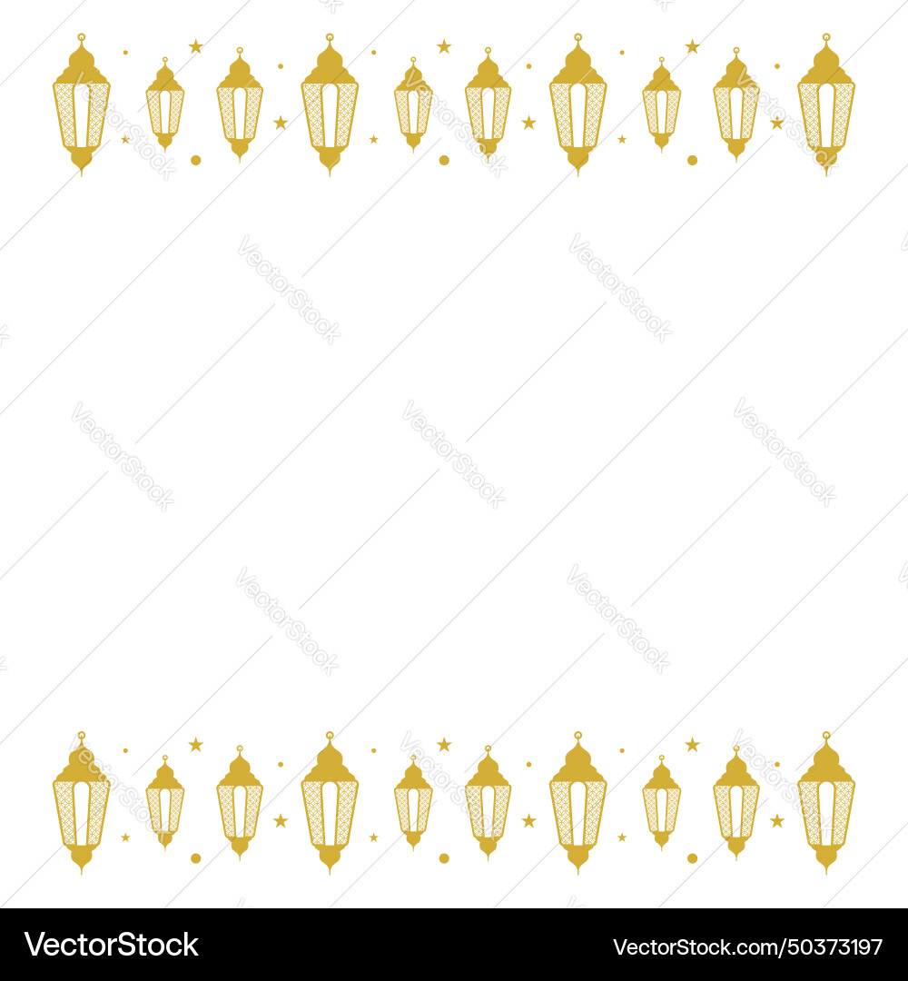 Lantern design frame element collection Royalty Free Vector