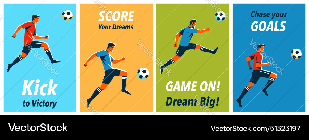 Soccer poster Royalty Free Vector Image - VectorStock