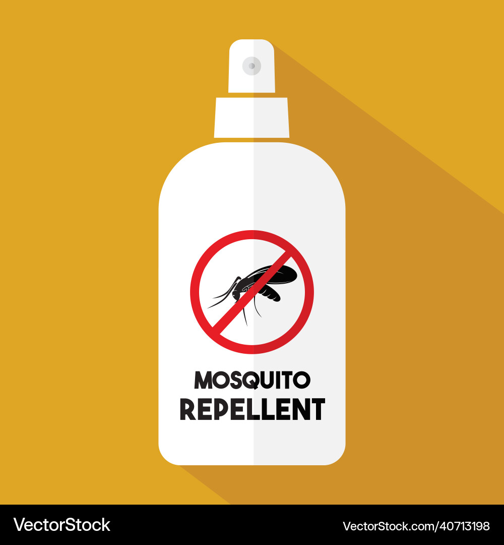 Anti mosquito liquid bottle Royalty Free Vector Image