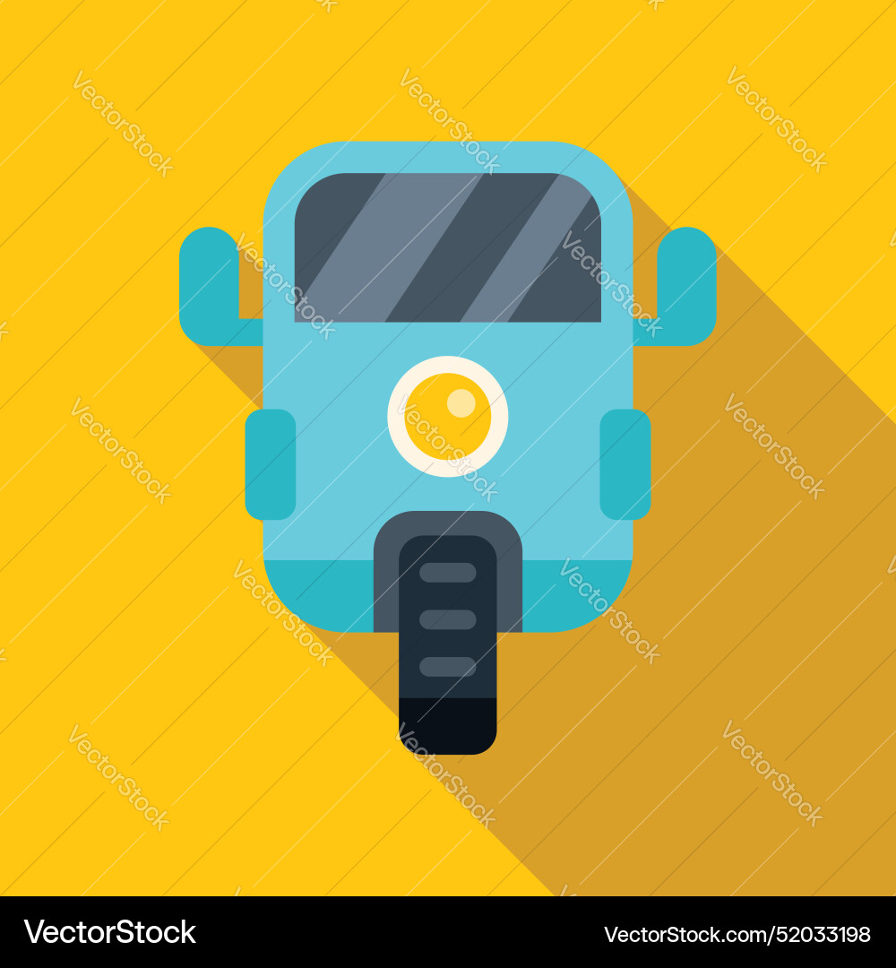 Blue auto rickshaw taxi providing urban Royalty Free Vector