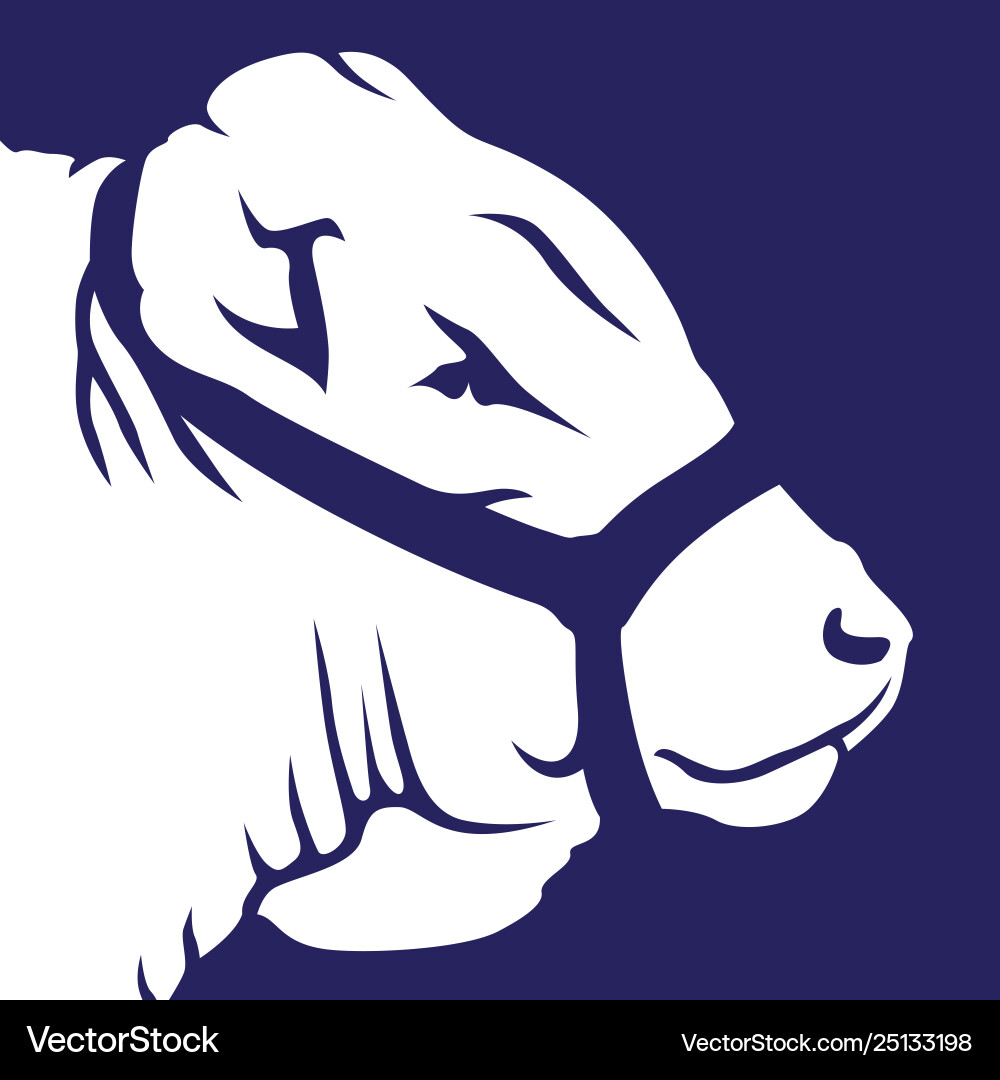 Cow-head-icon-logo Royalty Free Vector Image - VectorStock