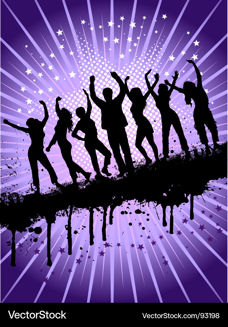 Grunge party Royalty Free Vector Image - VectorStock