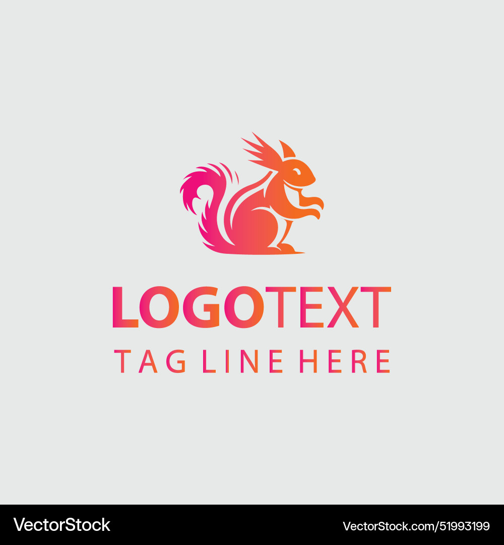 Squirrel logo Royalty Free Vector Image - VectorStock