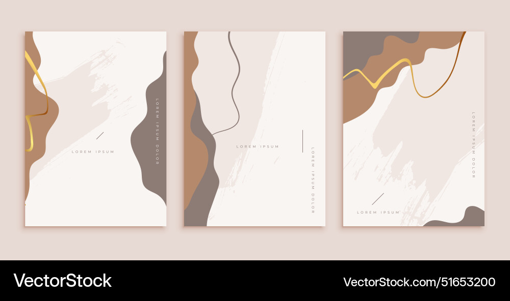Collection of classic line pattern wallpaper Vector Image