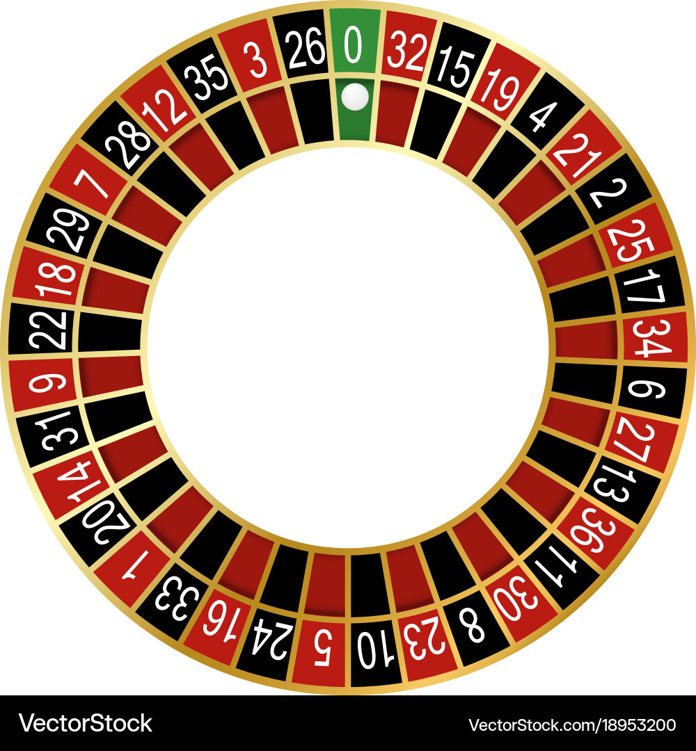 Detailed Casino Roulette Wheel – Royalty-Free Vector | VectorStock