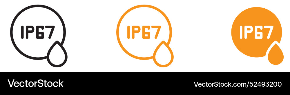 Durable ip67 waterproof icon for technology Vector Image