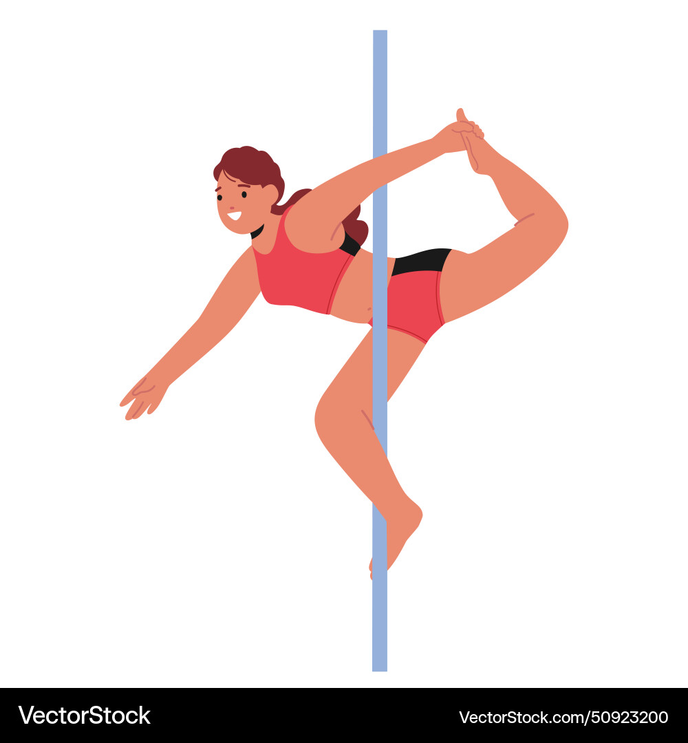 Lithe graceful performer female character exudes Vector Image