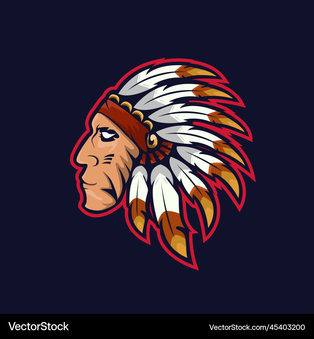 Indian Chief Mascot Clipart 89 Indian Head Mascot Stock Photos,