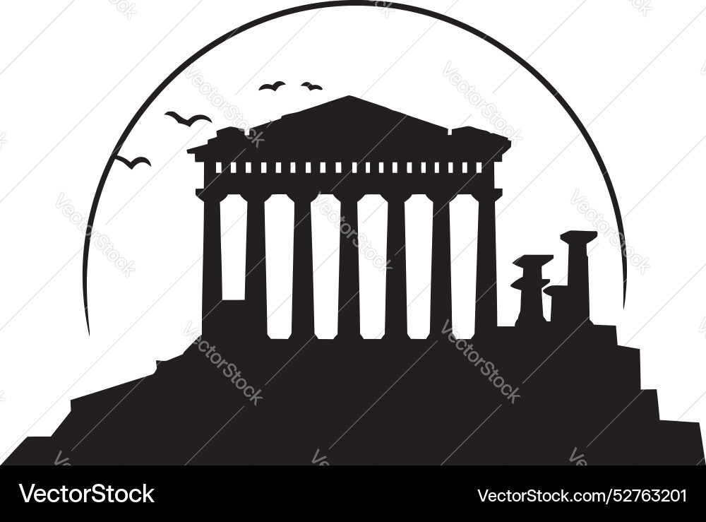 Artistry ancient greek architecture timeless Vector Image
