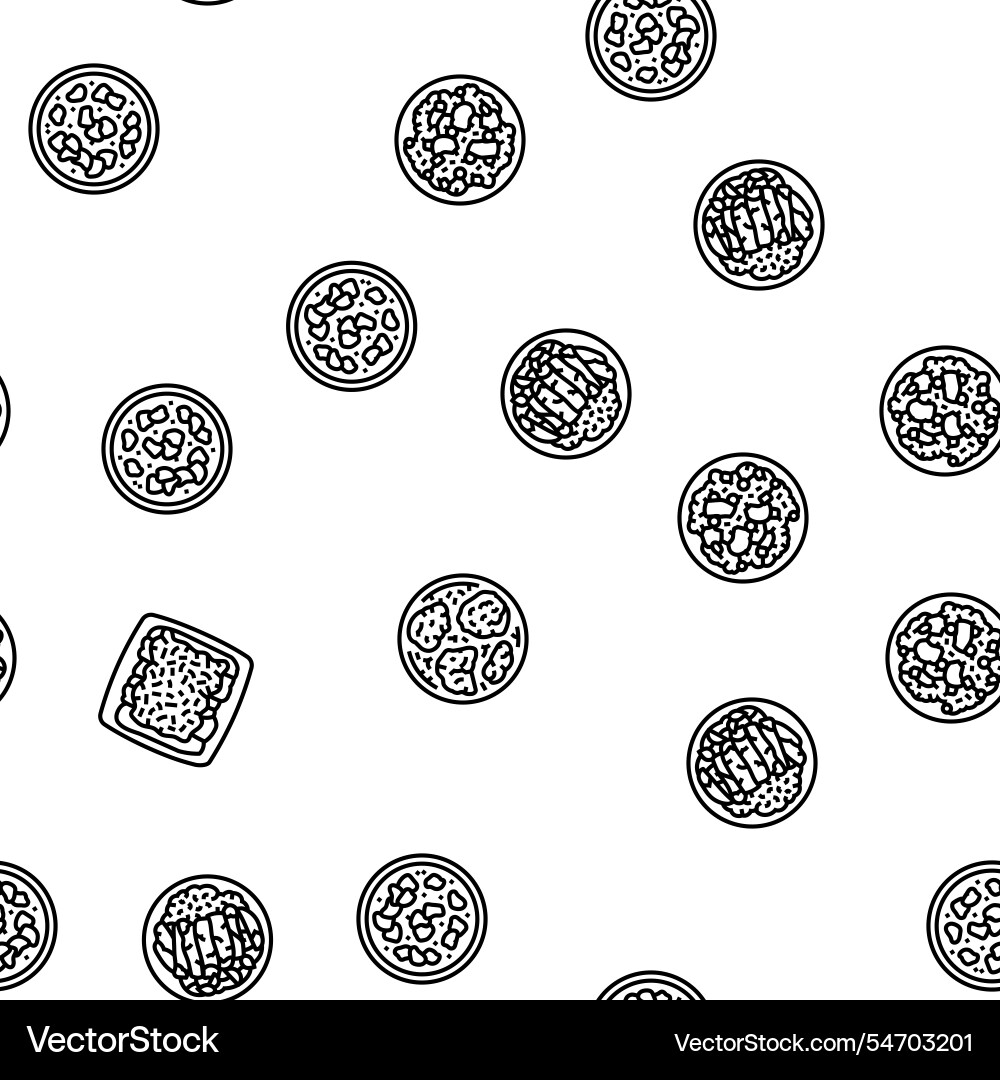 Chicken dishes roast grilled seamless pattern Vector Image