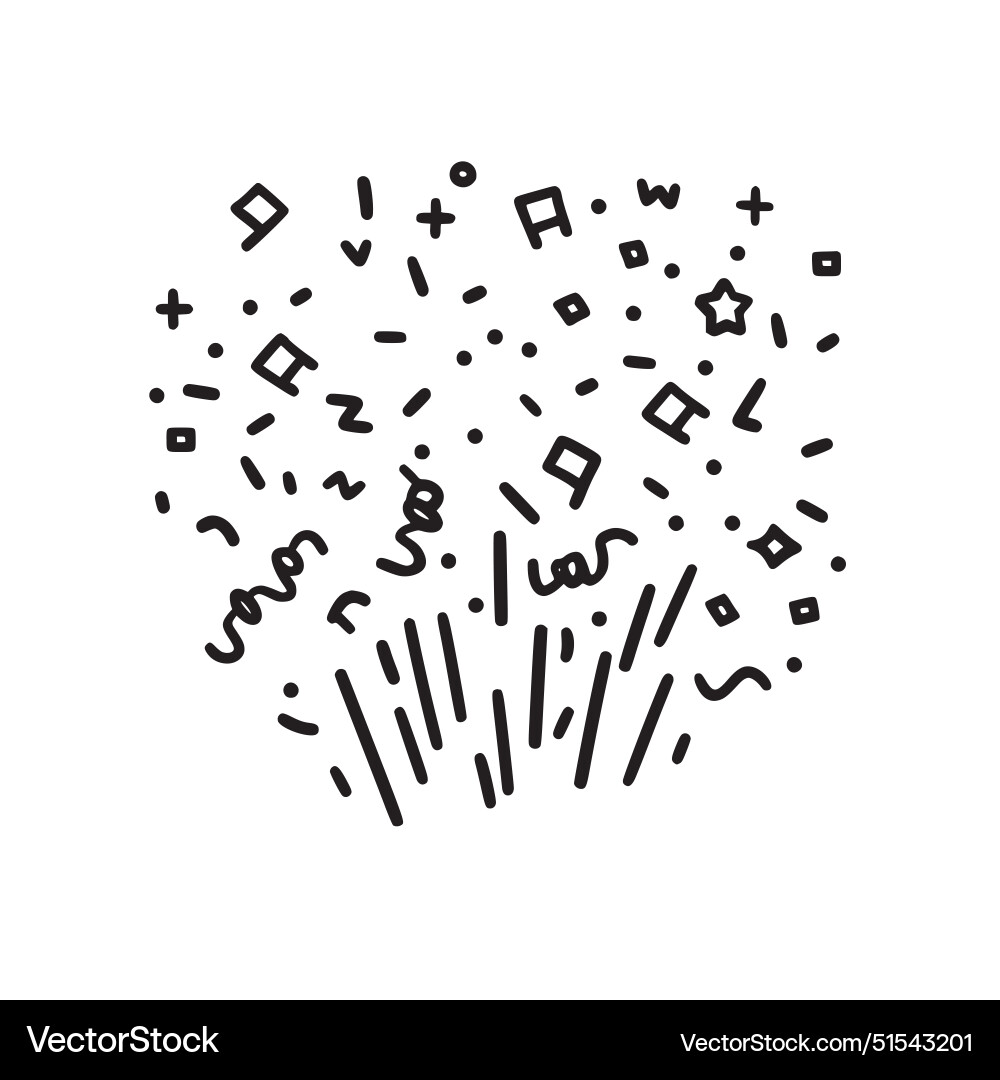 Confetti icons Royalty Free Vector Image - VectorStock