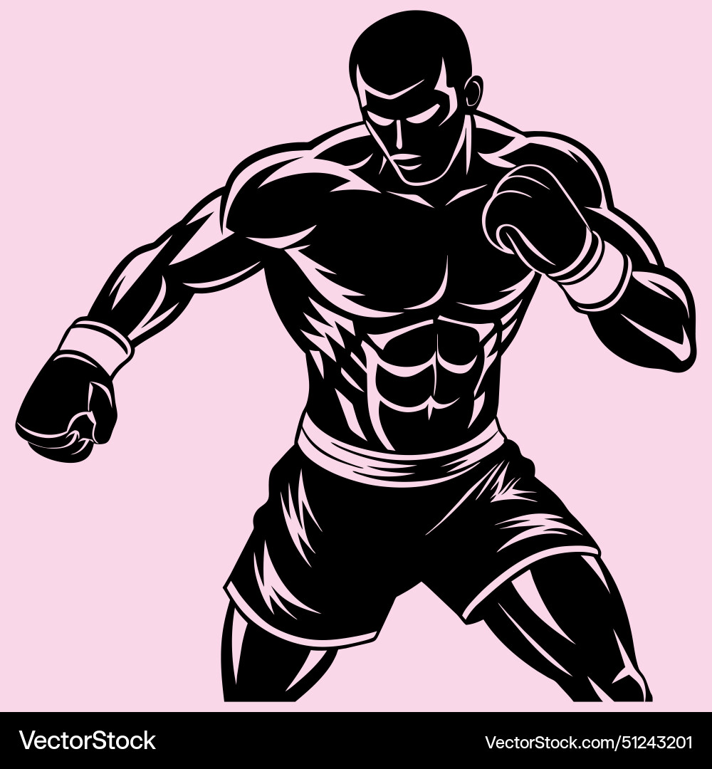 Dynamic boxing art Royalty Free Vector Image - VectorStock