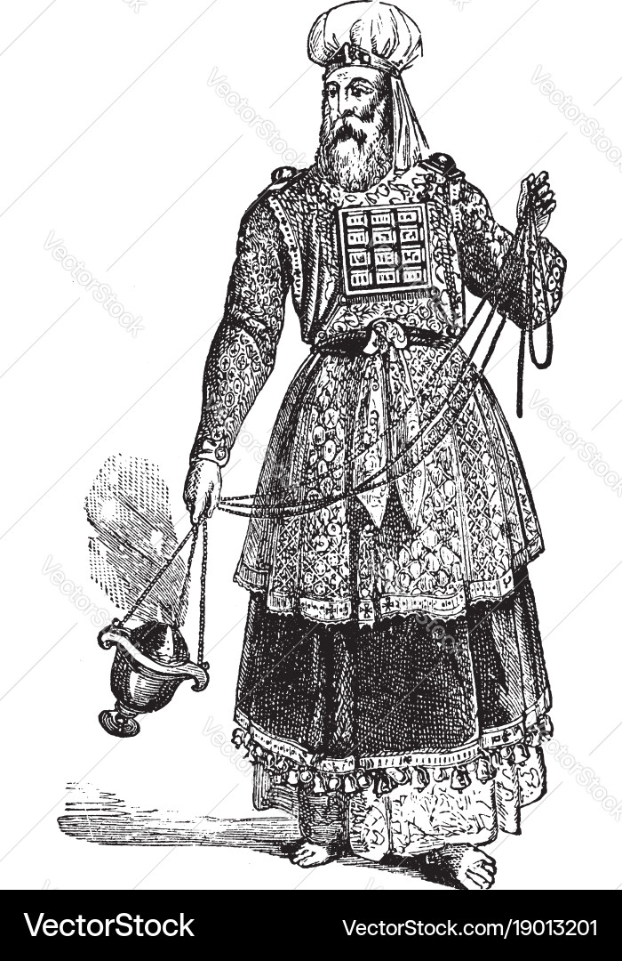 Kohen Gadol - Ancient Priest Royalty Free Vector Image