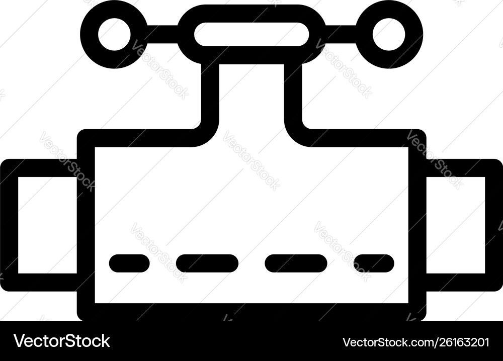 Plumbing tap icon outline style Royalty Free Vector Image