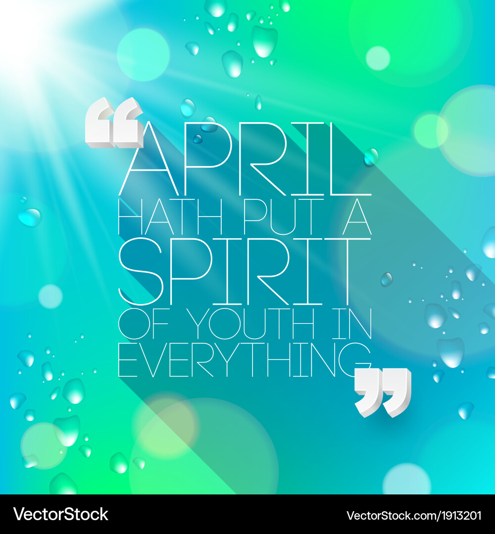 Quotes about spring by william shakespeare Vector Image