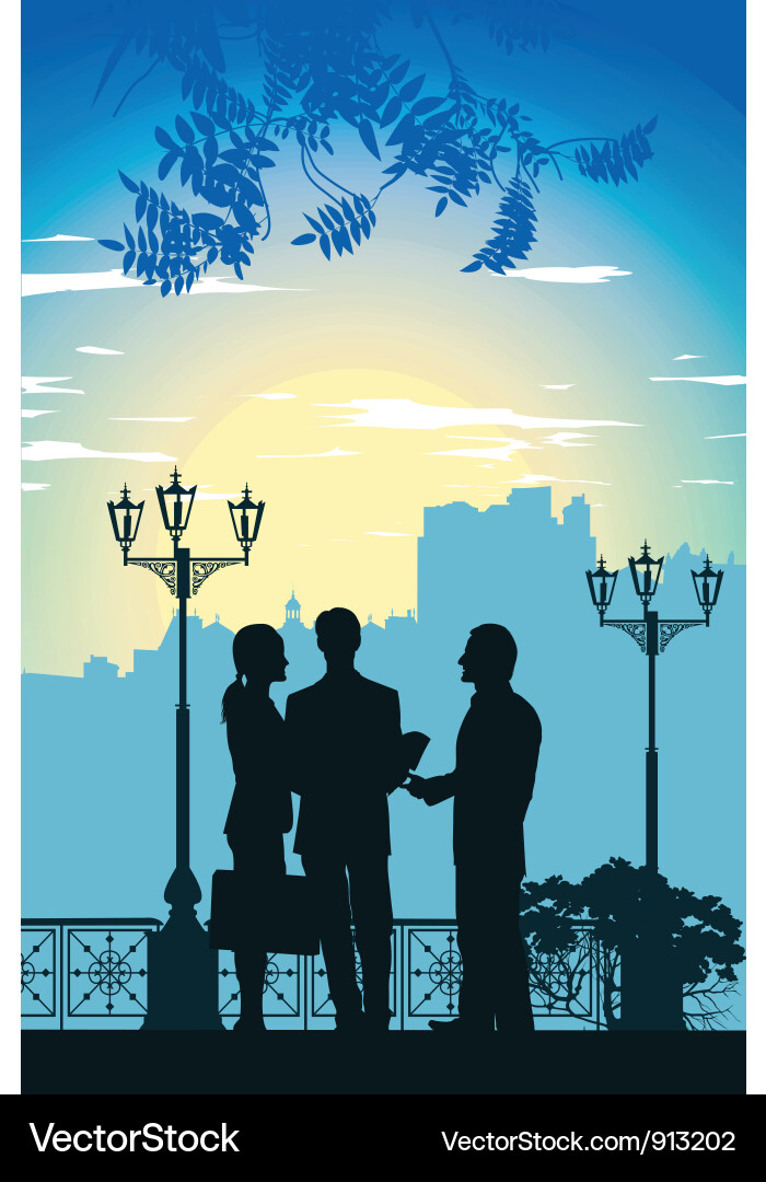 Business meet Royalty Free Vector Image - VectorStock