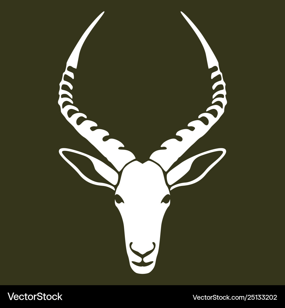 Gazelle Head Royalty Free Vector Image - VectorStock
