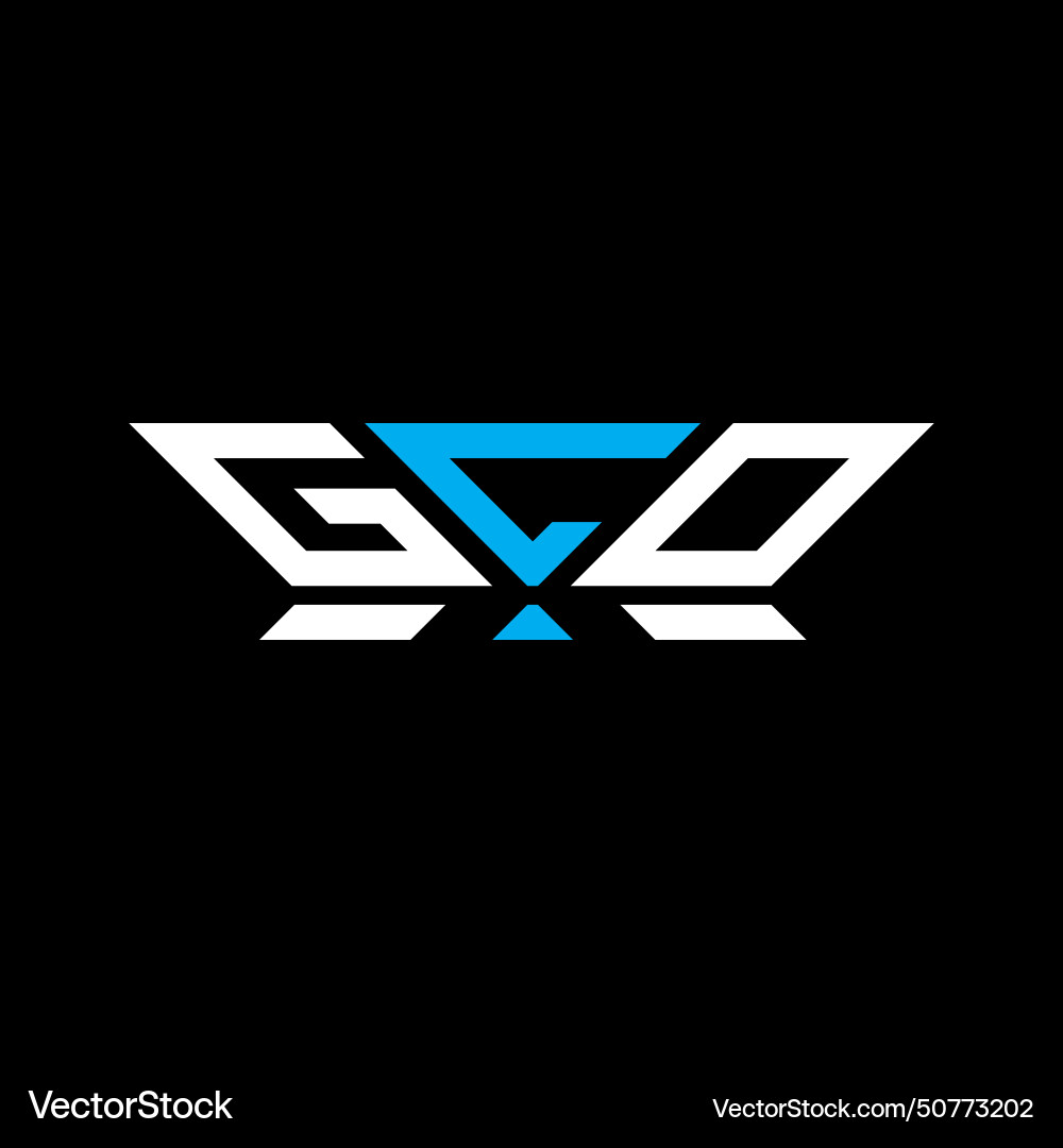 Glo letter logo design simple and modern Vector Image