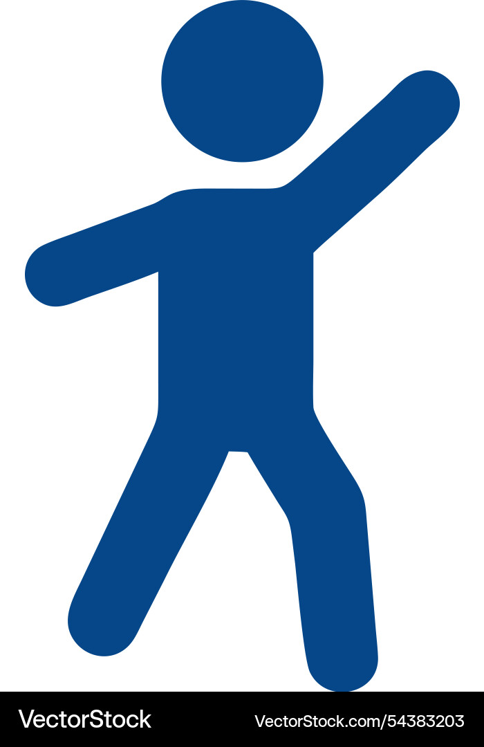 Dancing icon Royalty Free Vector Image - VectorStock