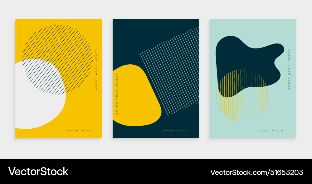 Hand drawn abstract shape pattern wallpaper Vector Image