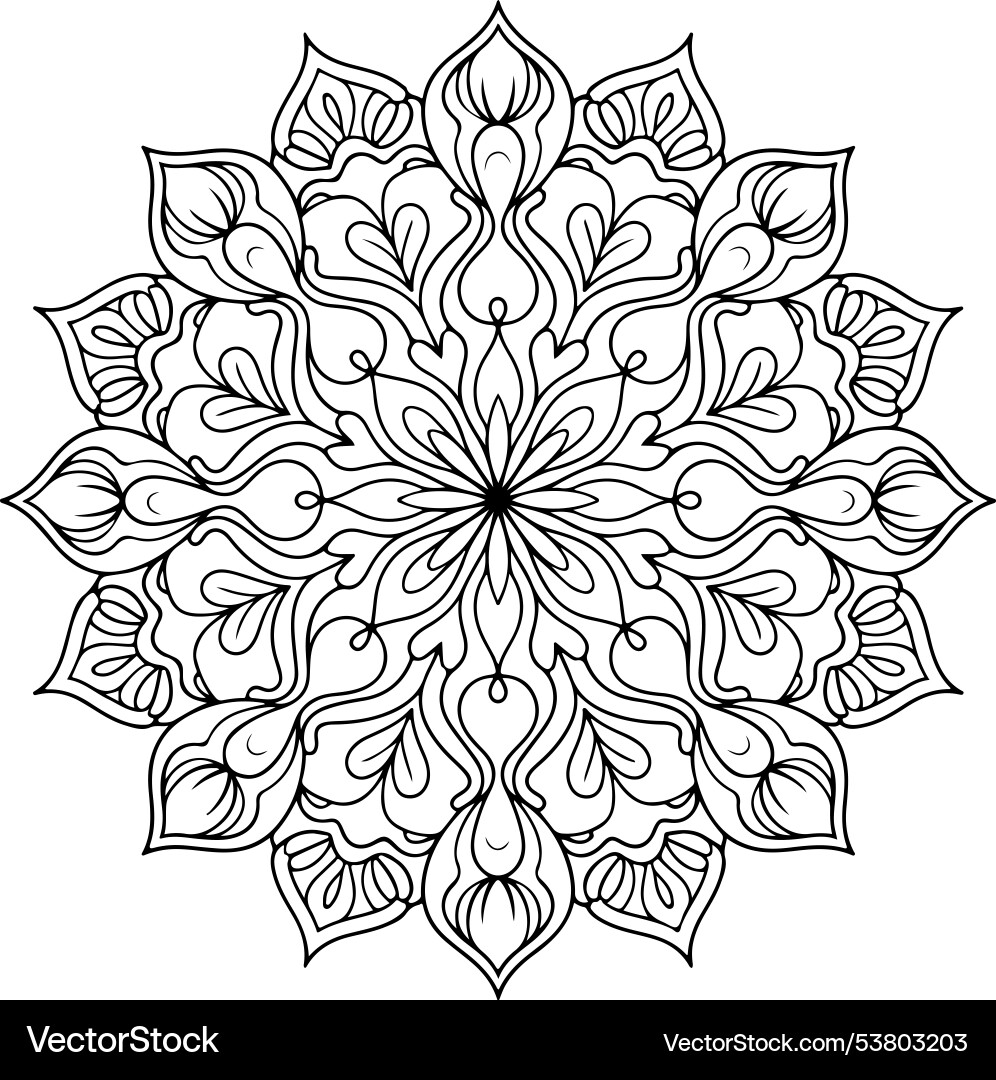 Intricate oriental mandala patterns Royalty Free Vector