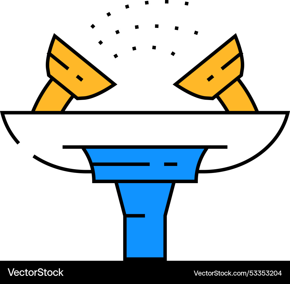 Eye wash station ppe protective equipment icon Vector Image