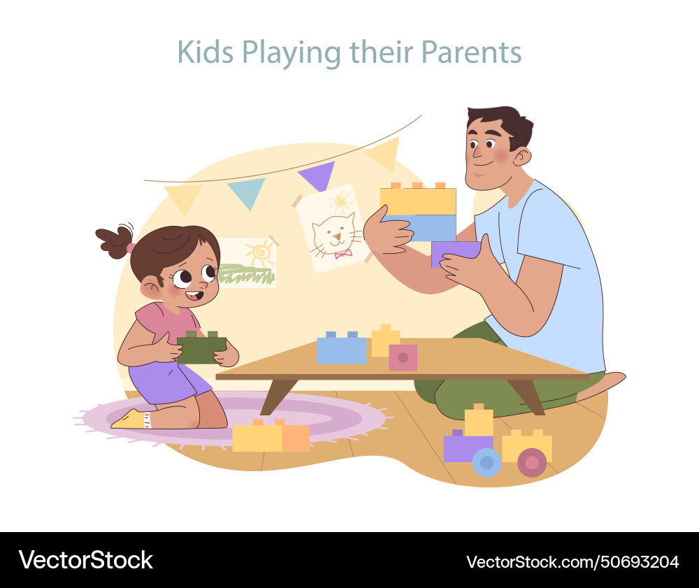 Imaginative playtime set Royalty Free Vector Image