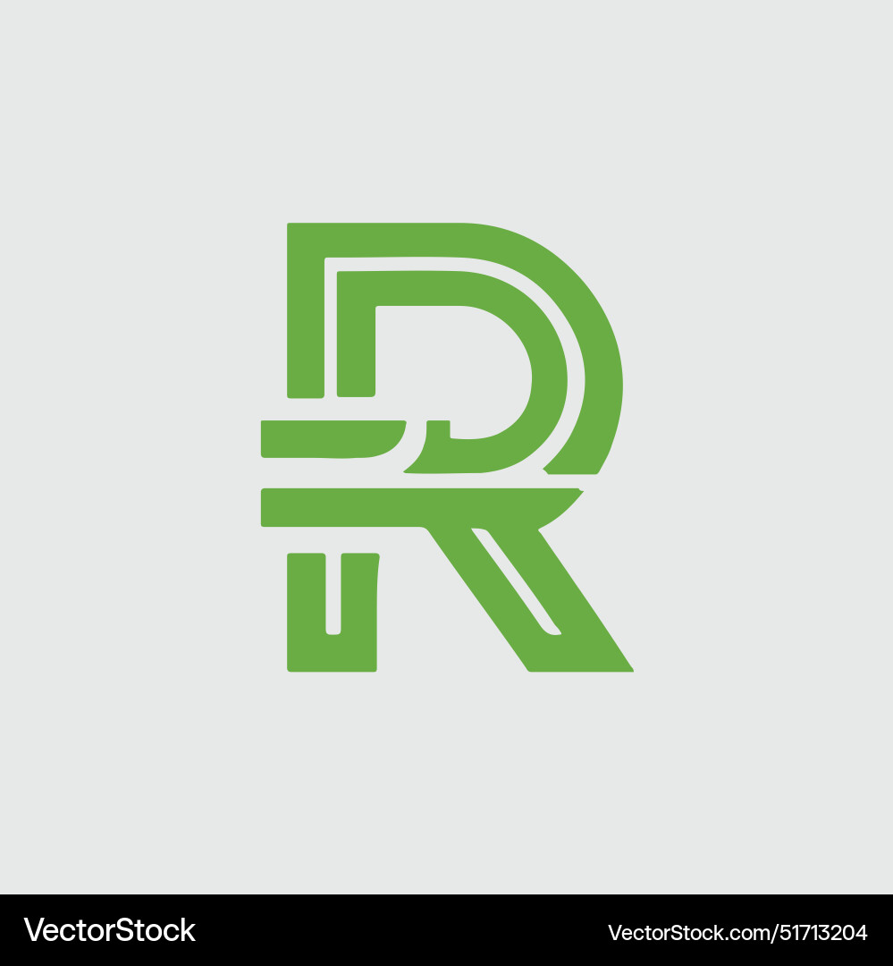 Letter r logo Royalty Free Vector Image - VectorStock